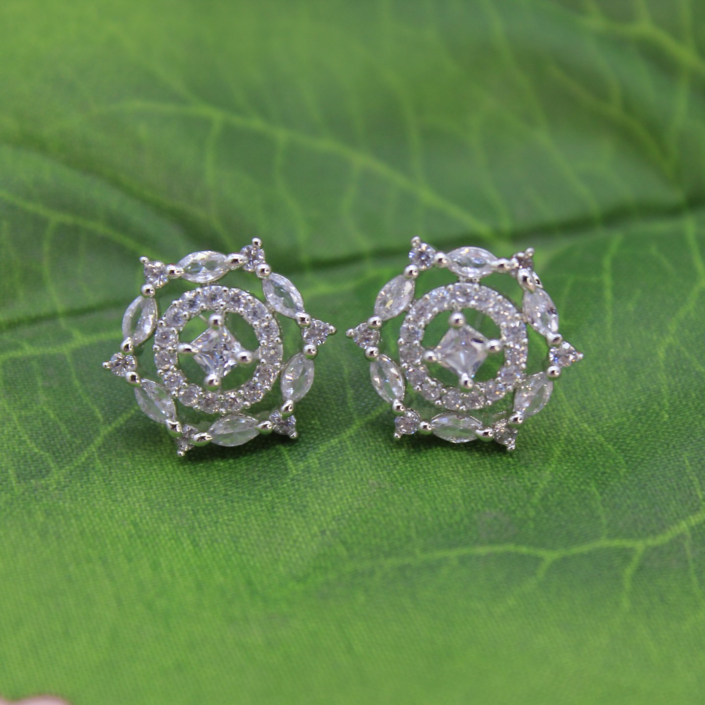 Ria American Diamond Studs| Noori By Nikita