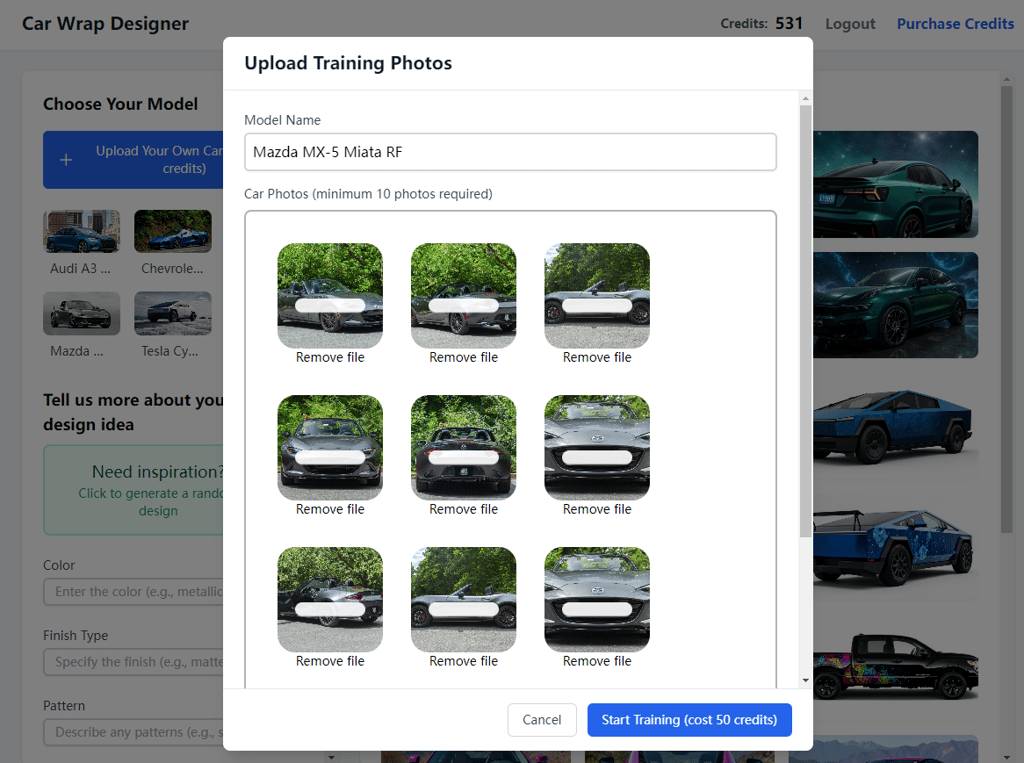 WrapStudio AI - Visualize Your Car Wrap Dreams