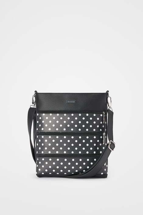 Dara bags Dariana Middle BW Dots crossbody női táska | Astratex.hu