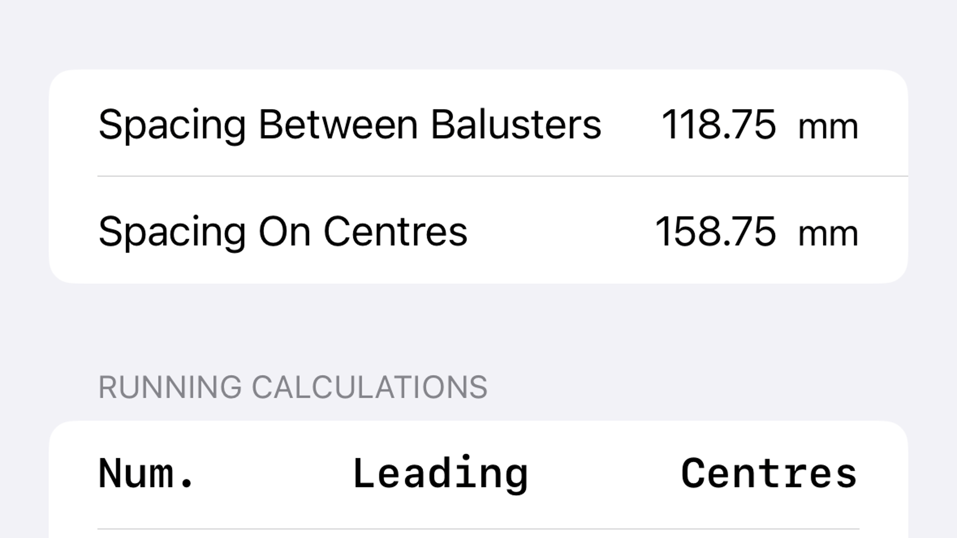Baluster Spacing Calculator