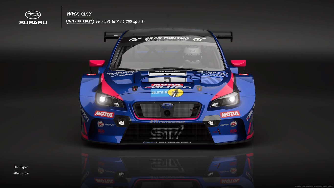 Subaru WRX Gr.3 - Gran Turismo 7 - GTDB