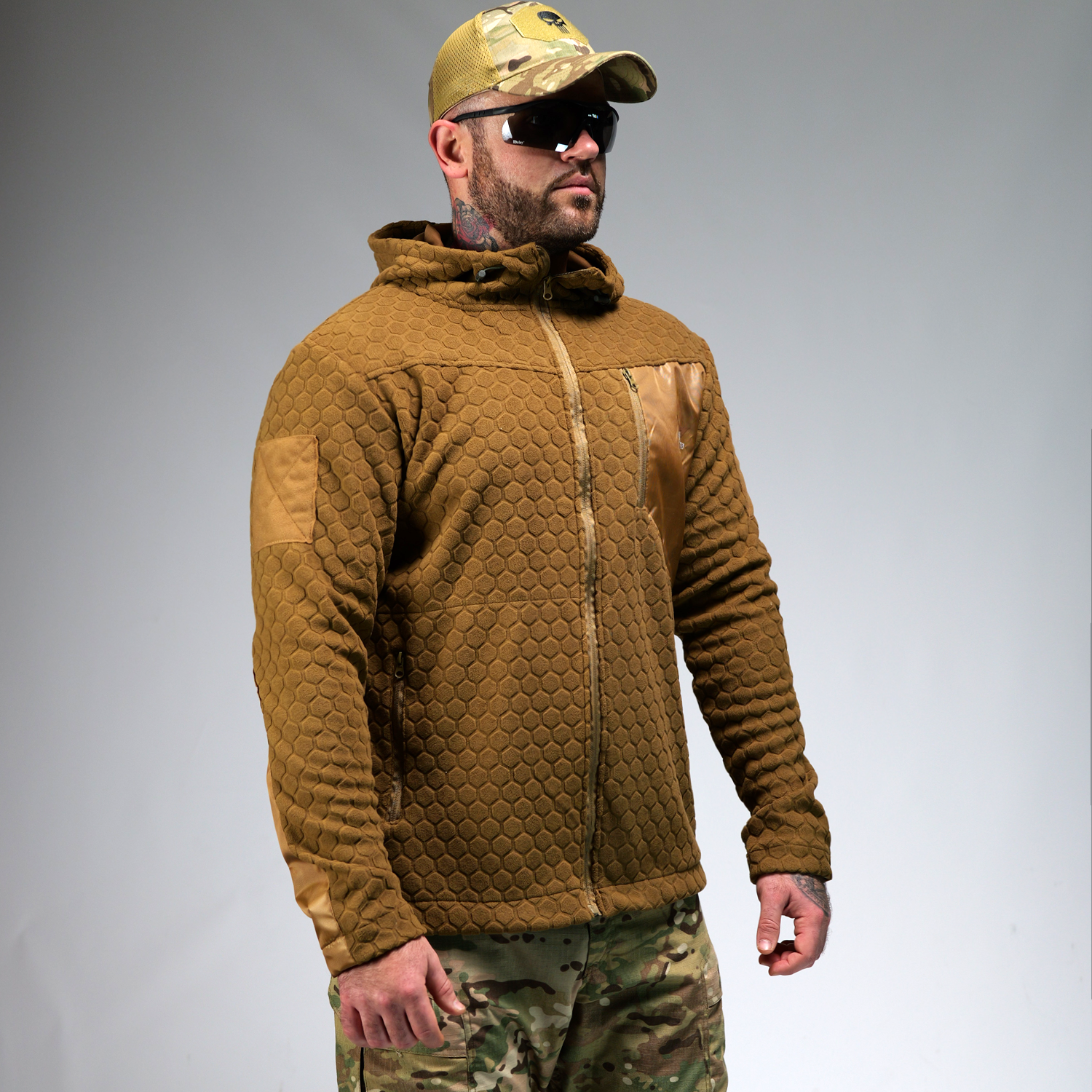 Кофта флісова Global Ballistics HexaGon Койот СПЕЦПРОМ КР – купити в ...