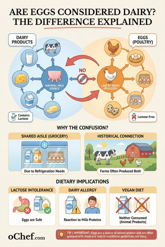 Are Eggs Dairy? Why They Are Often Confused
