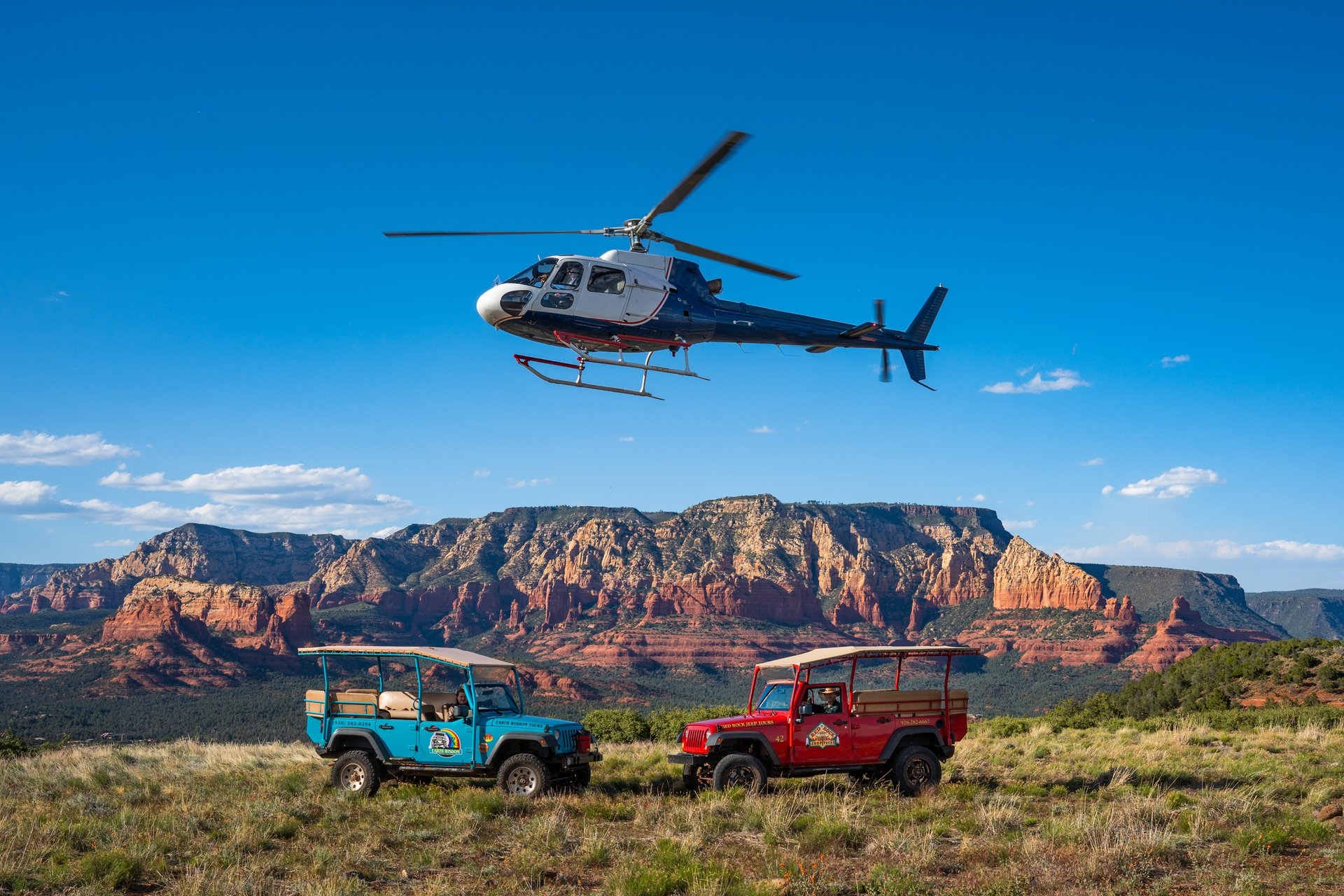 Red Rock Royale: Helicopter + Jeep Combo Adventure | Greetwell
