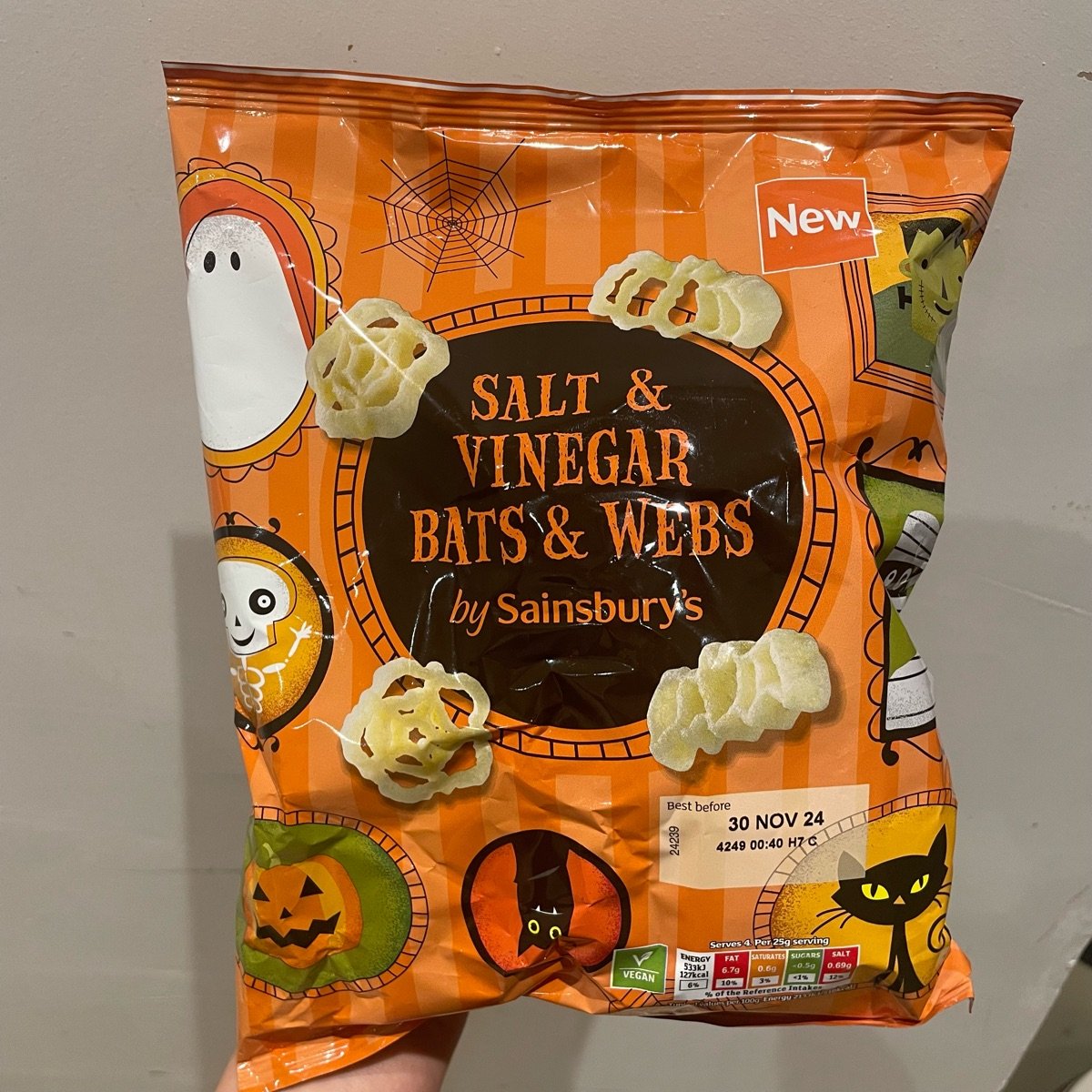 Sainsbury's Salt & Vinegar Bats & Webs Reviews | abillion