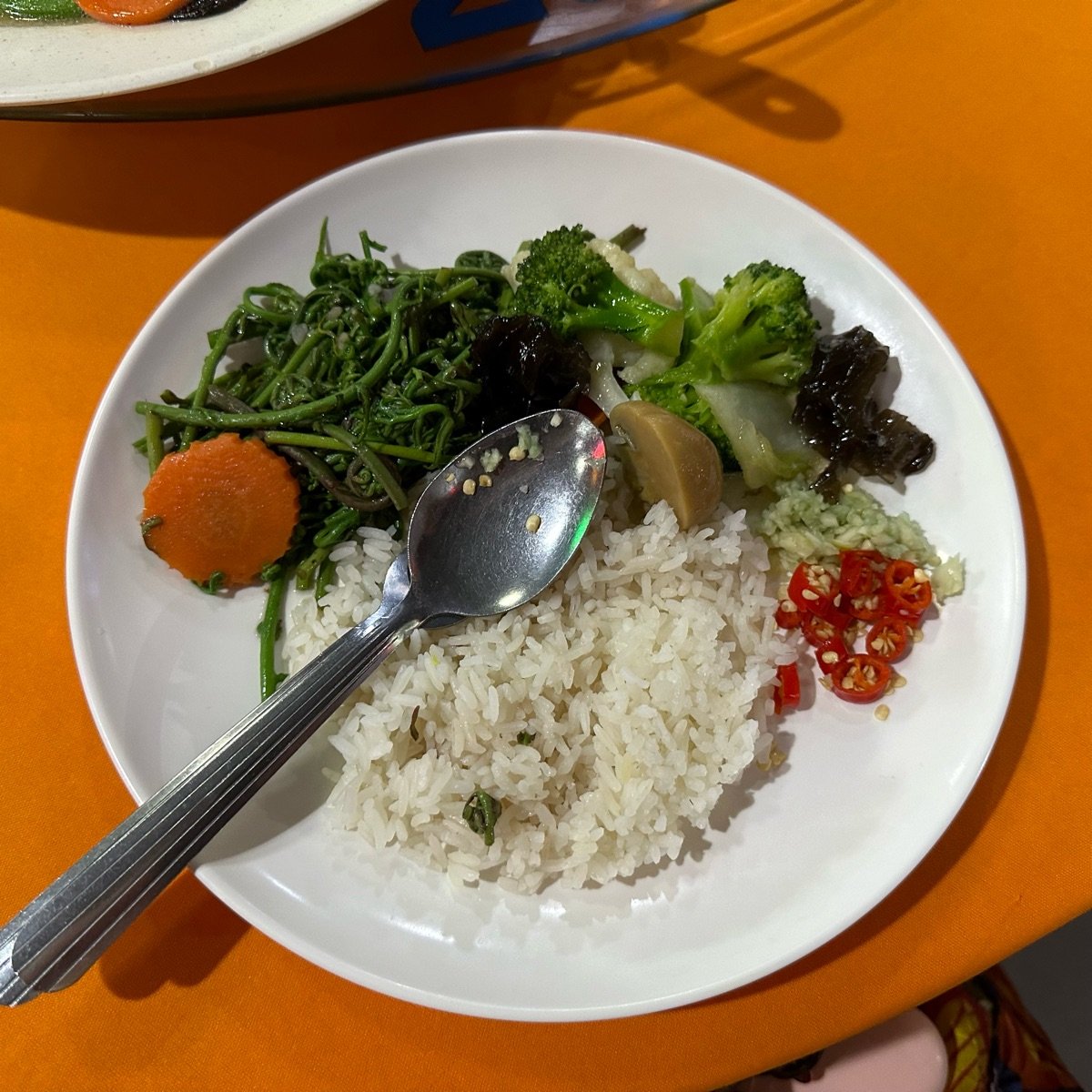 Midin Garlic at Topspot Food Court, Kuching - Vegan Dish Reviews ...
