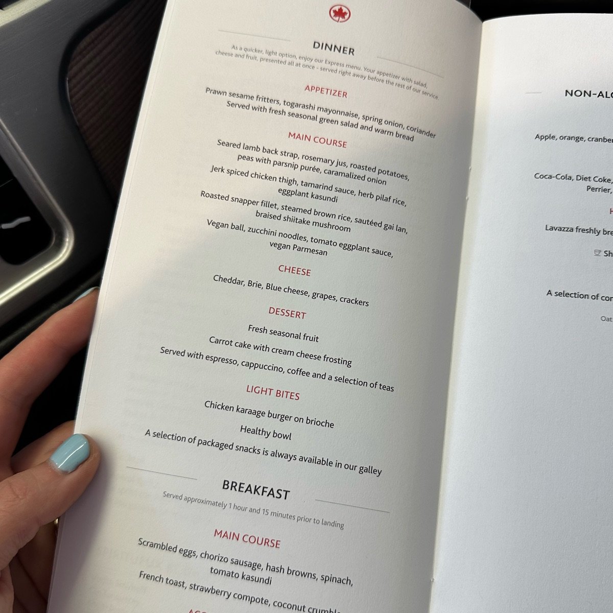 Air Canada Signature Class from Air Canada - Vegan Product Reviews ...