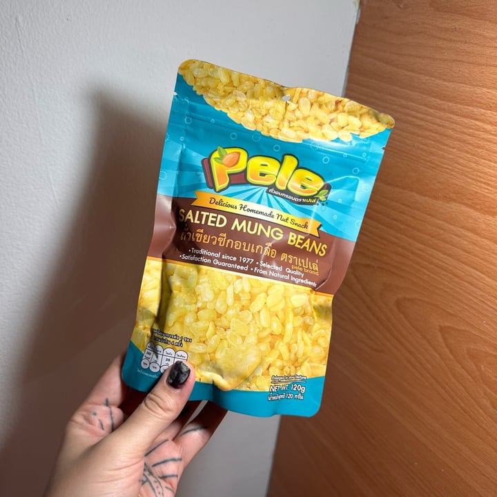Pele Nut Snack ถั่วอบกรอบตราเปเล่ Salted Mung Beans ถั่วเขียวซีกอบเกลือ ...
