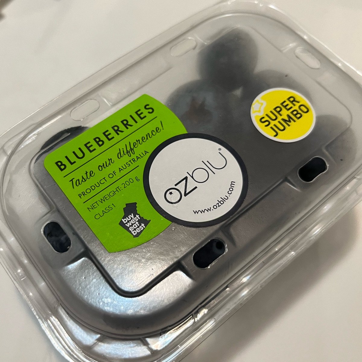 super jumbo blueberries from Ozblu - Vegan Product Reviews & Ratings ...