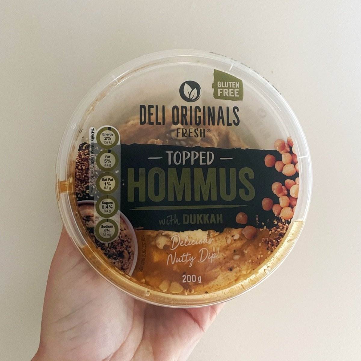 Topped Hummus With Dukkah from Deli originals - Vegan Product Reviews ...