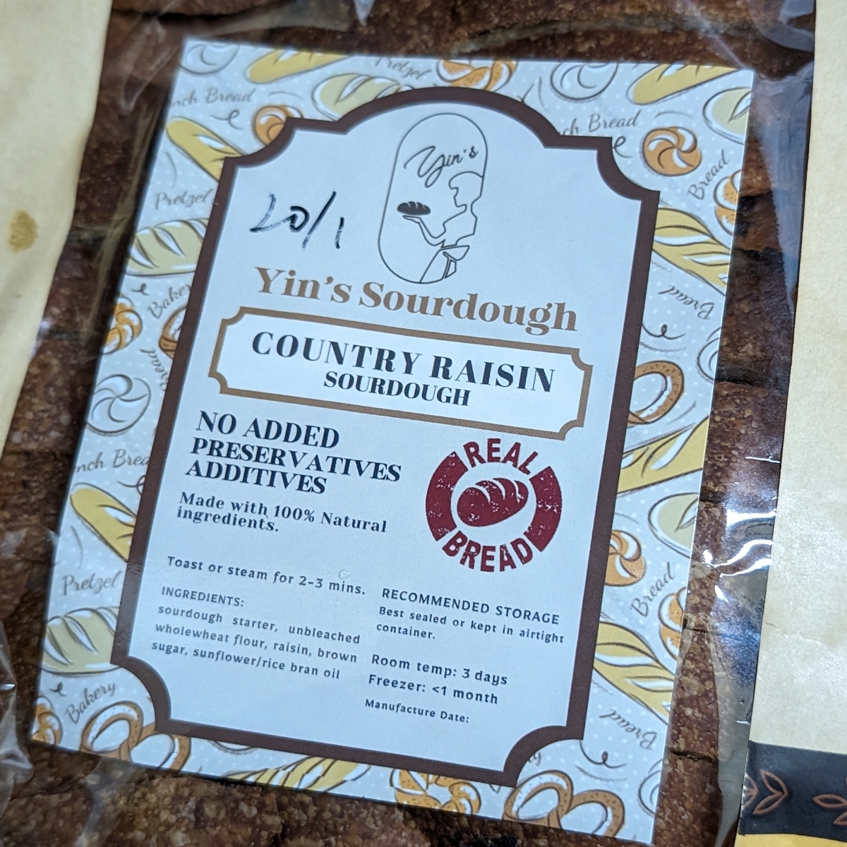 Country Raisin Sourdough from Yin’s Wholefood - Vegan Product Reviews ...