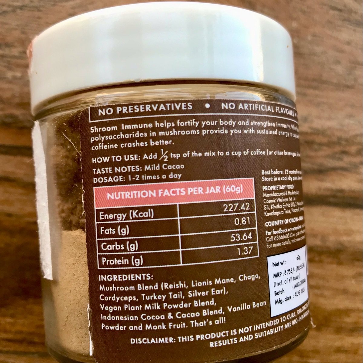 Cosmix Coffee Booster Indonesian Cacao Reviews | abillion Cosmix Coffee Booster Indonesian Cacao Reviews | abillion