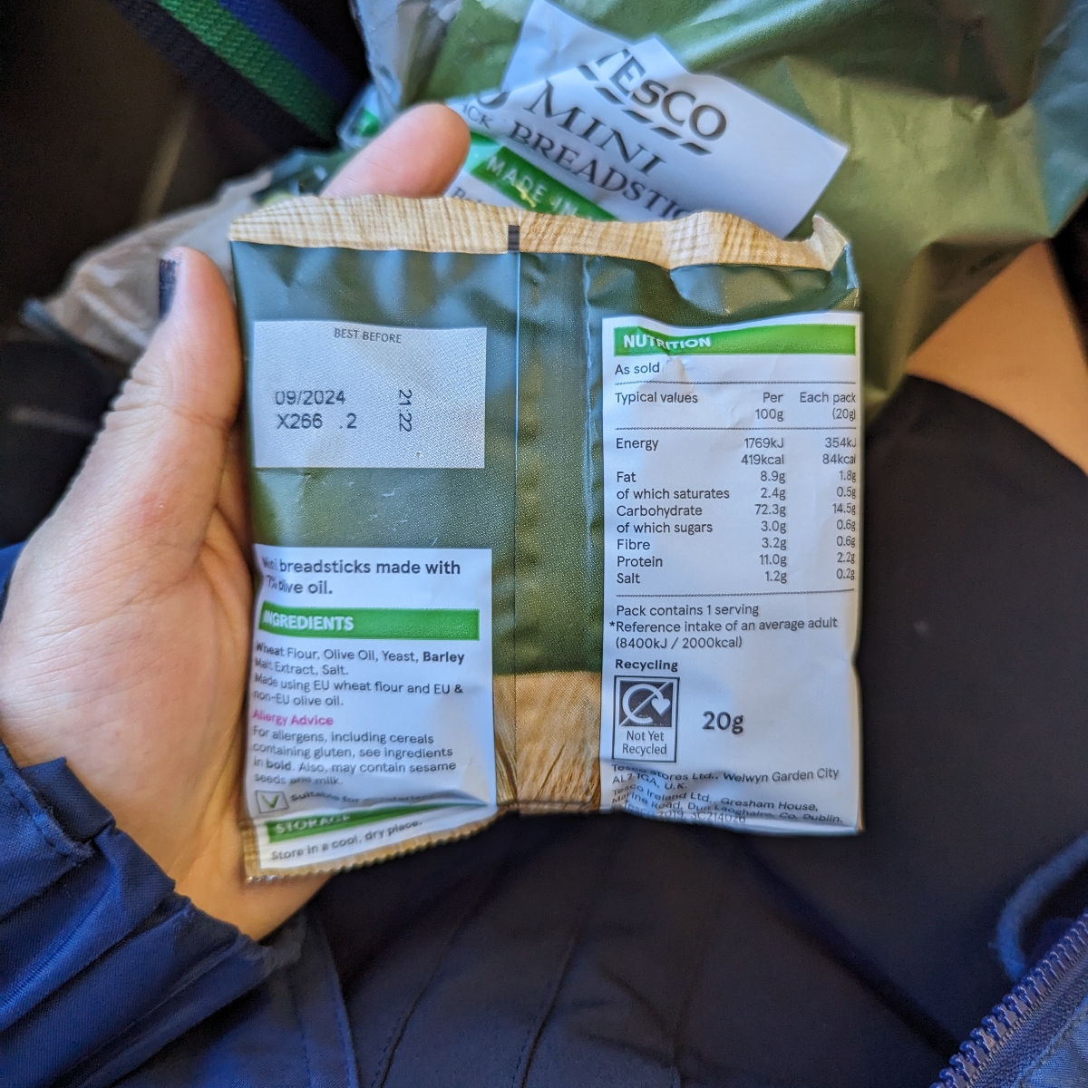 6 Pack Mini Breadsticks from Tesco - Vegan Product Reviews & Ratings ...