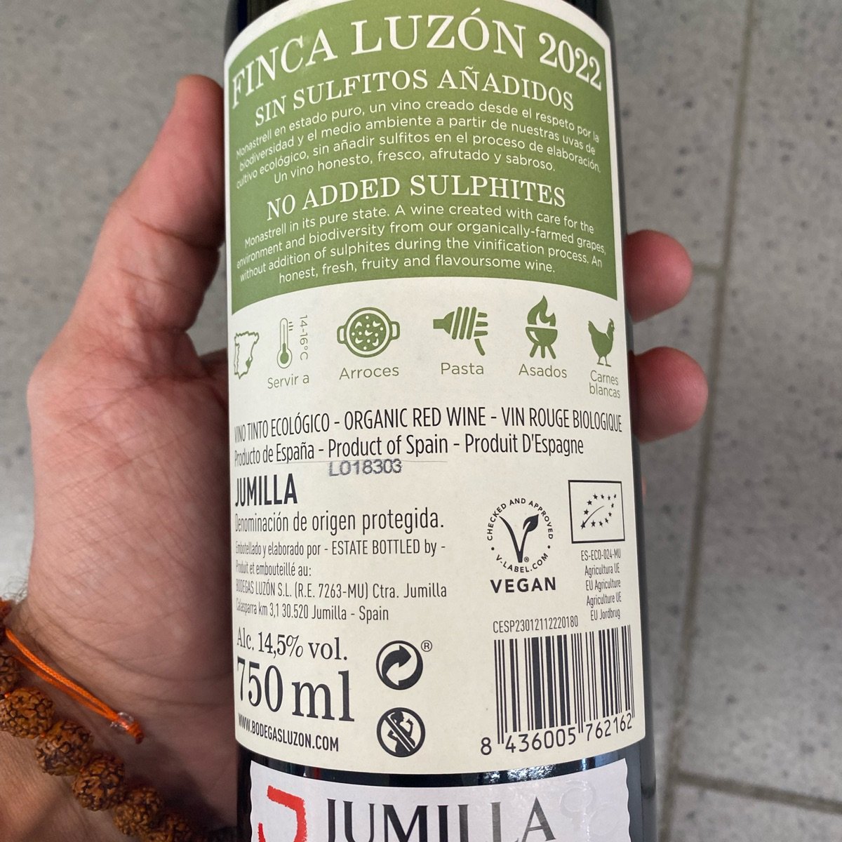vino tinto ecológico from Finca Luzón - Vegan Product Reviews & Ratings ...