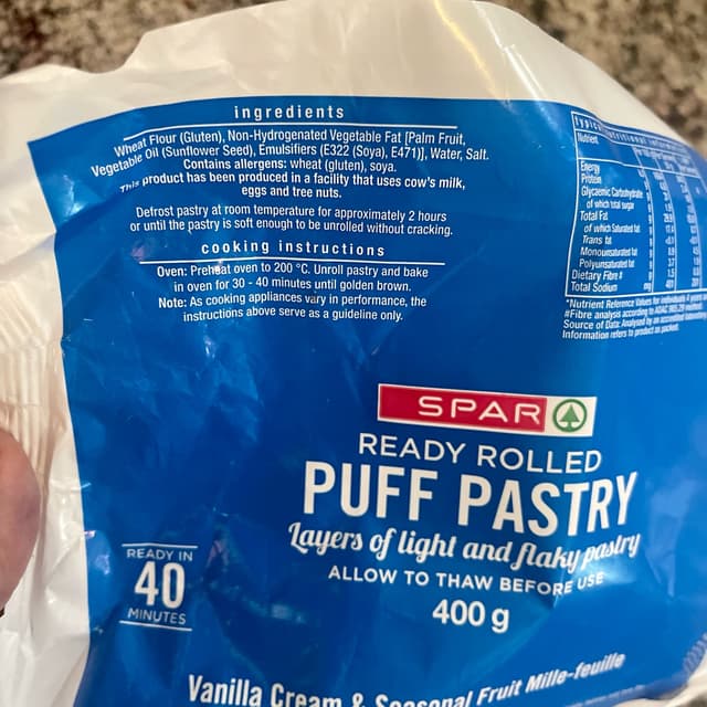 Spar Puff pastry レビュー | abillion
