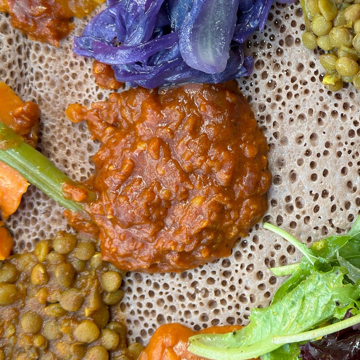 Defen Meser at Axum Ethiopian Restaurant, Chicago - Vegan Dish Reviews ...