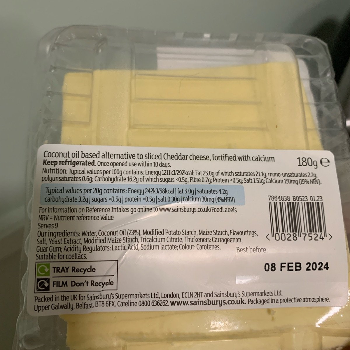 9 Smoked Cheddar-Style Slices from Sainsbury’s Free From - Vegan ...