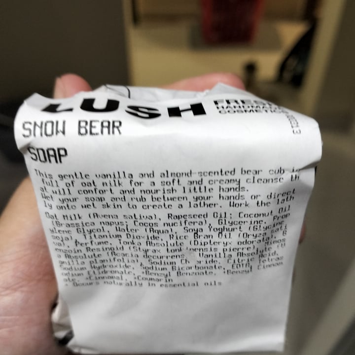 Lush snow bear soap Review | abillion