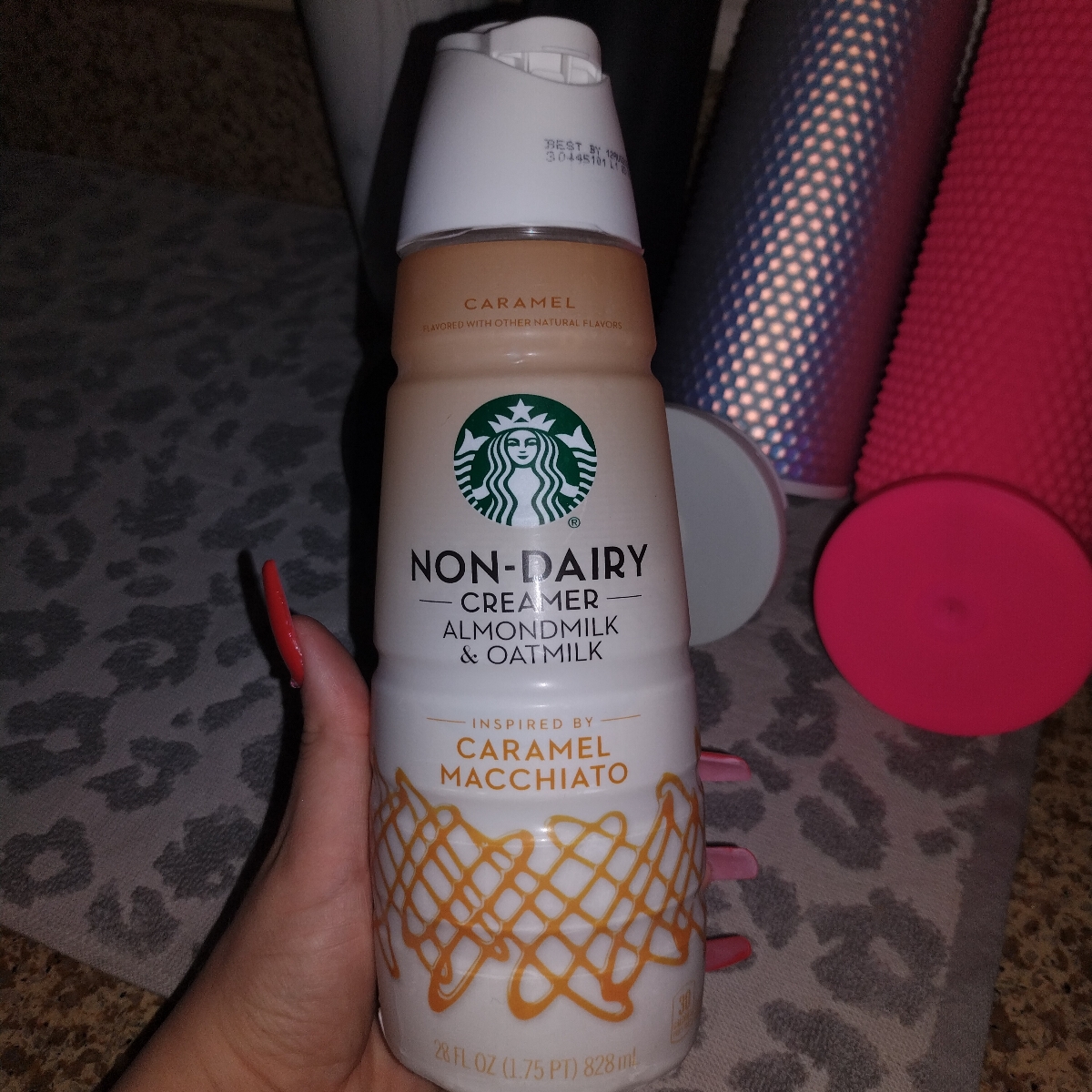 Starbucks Almond & Oat Non-Dairy Coffee Enhancer - Caramel Macchiato ...