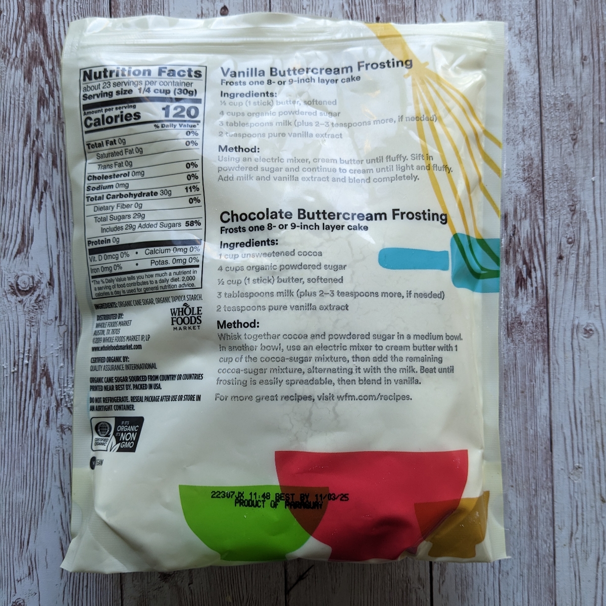 Organic powdered sugar from 365 Whole Foods Market - Vegan Product ...