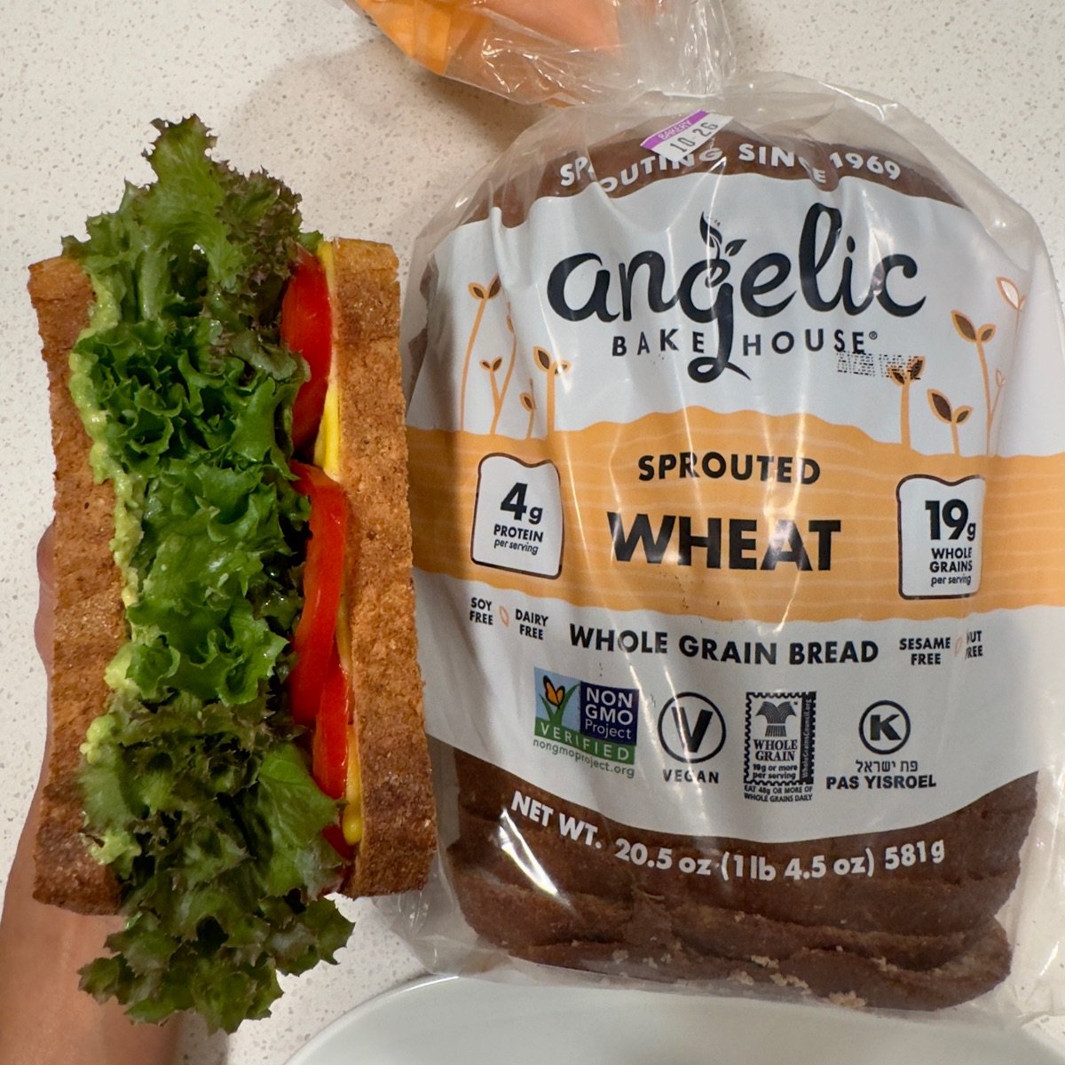 Sprouted Wheat Whole Grain Bread from Angelic Bakehouse - Vegan Product ...