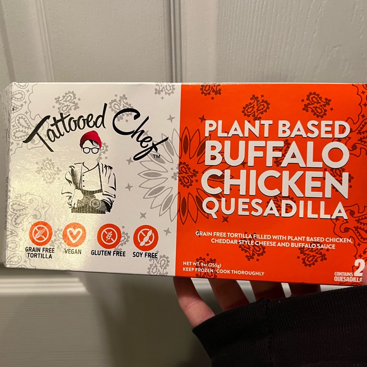 Plant Based Buffalo Chicken Quesadilla from Tattooed Chef - Vegan ...