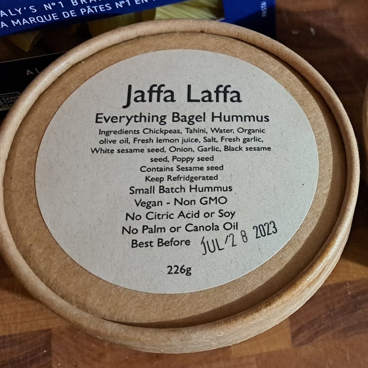 Jaffa Laffa Everything Bagel Hummus Review | abillion