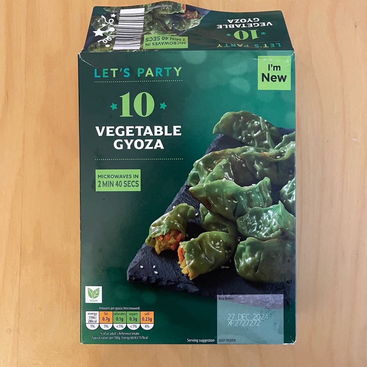 10 Vegetable Gyoza from ALDI - Vegan Product Reviews & Ratings | abillion