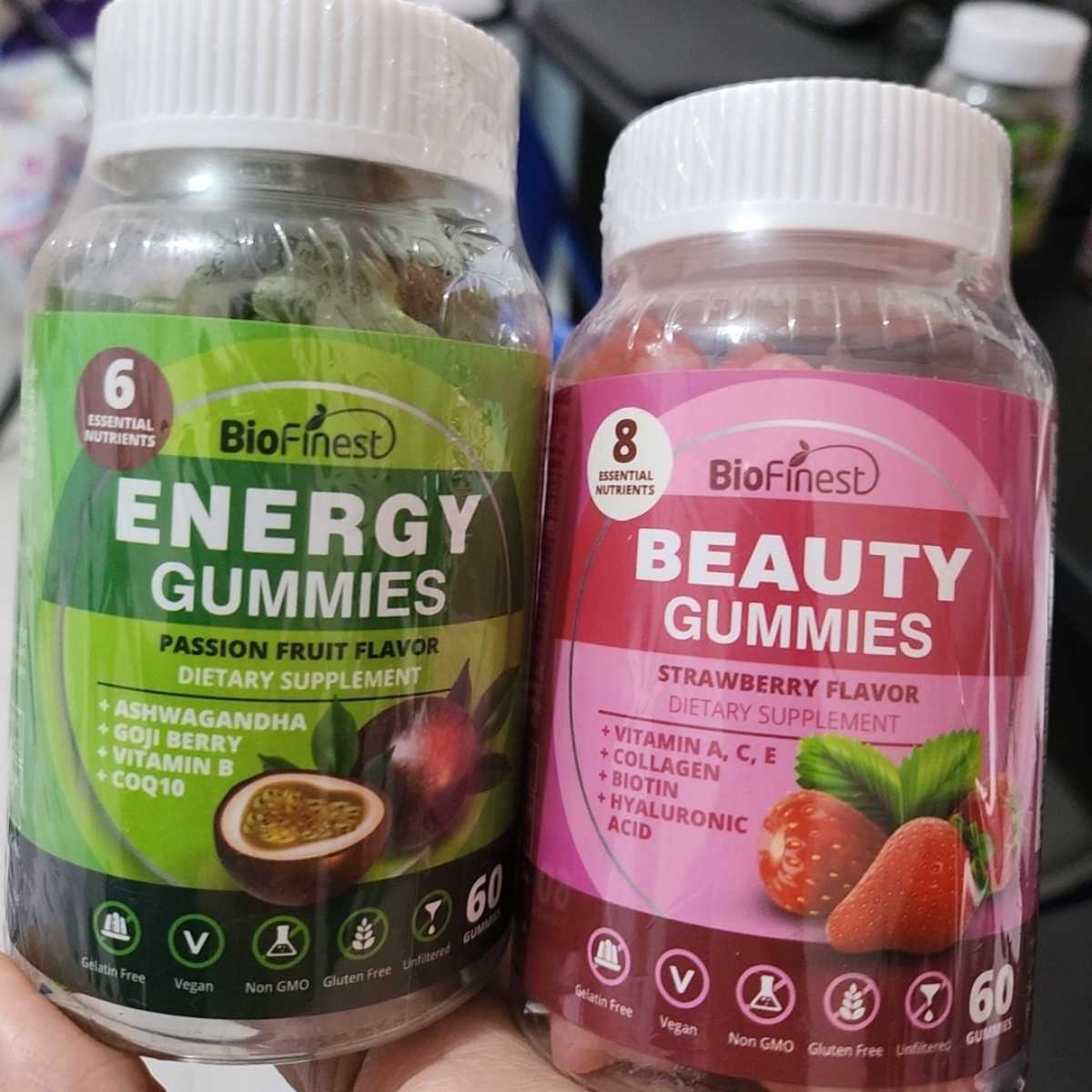 Energy Gummies (Dietary Supplement) from BioFinest - Vegan Product ...