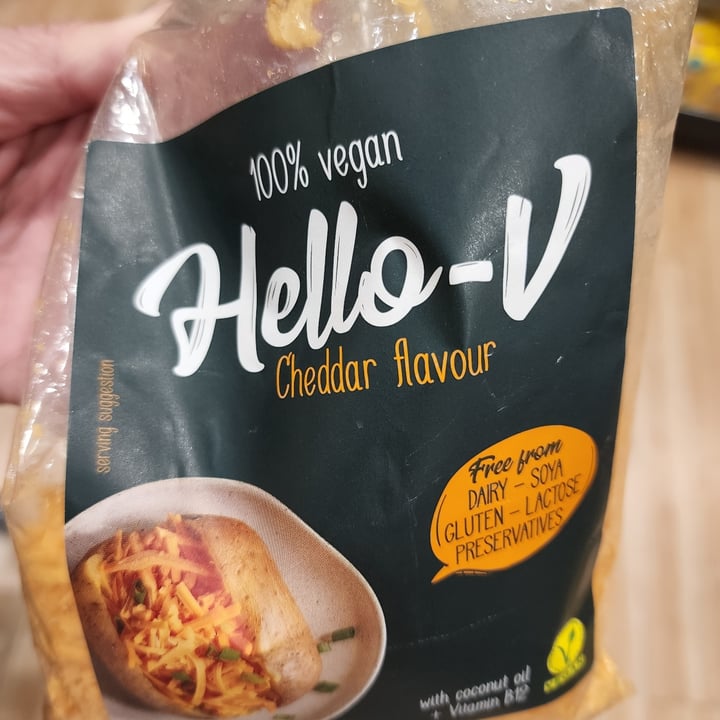 Hello-V Cheddar flavour dairy free cheese slices Review | abillion
