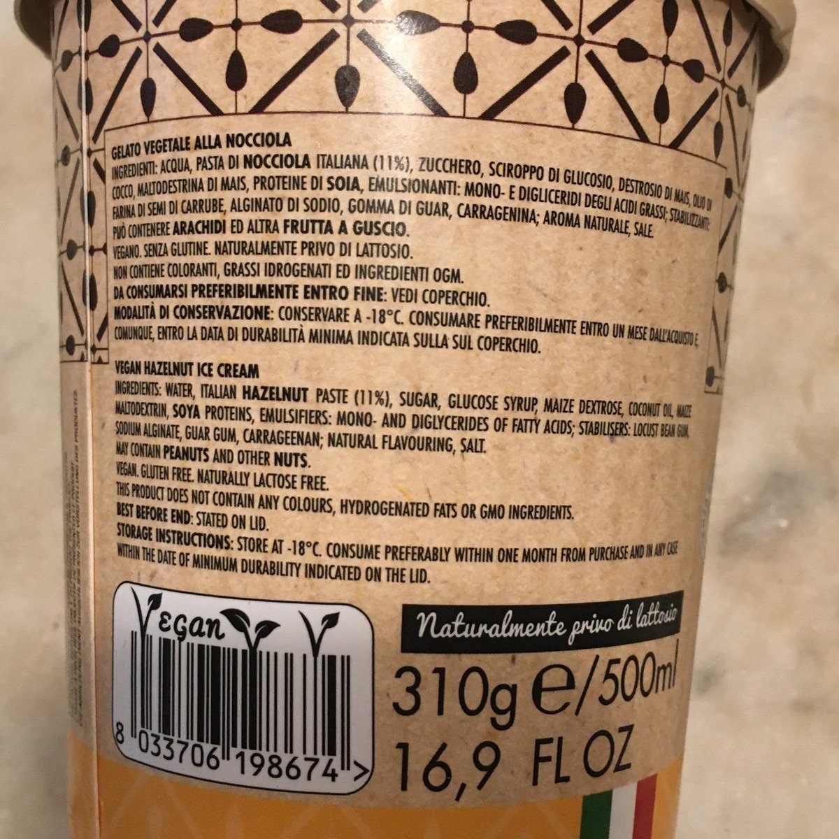 gelato alla nocciola from Callipo - Vegan Product Reviews & Ratings ...
