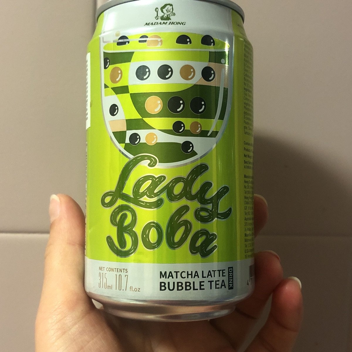 Matcha latte bubble tea from Lady boba - Vegan Product Reviews ...