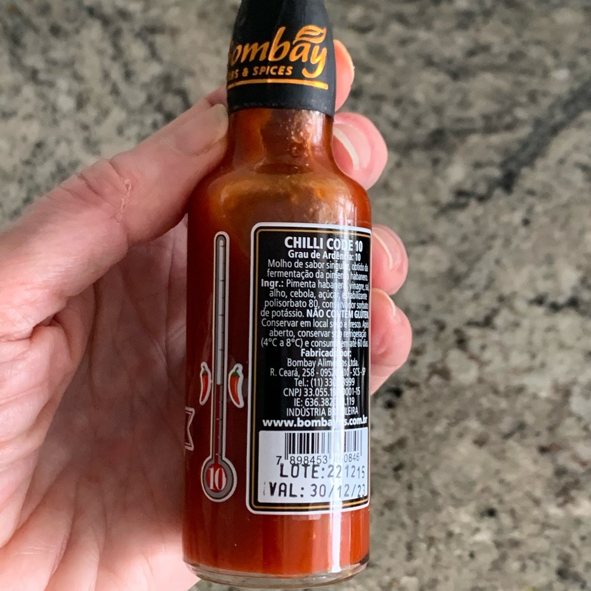 Chilli Code 10 Molho de Pimenta Habanero from Bombay - Vegan Product ...