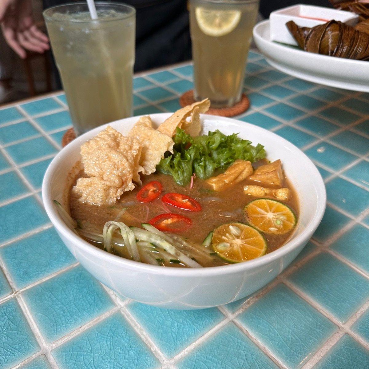 Penang Asam Laksa at The Vegan Place (Hartamas), Kuala Lumpur - Vegan ...