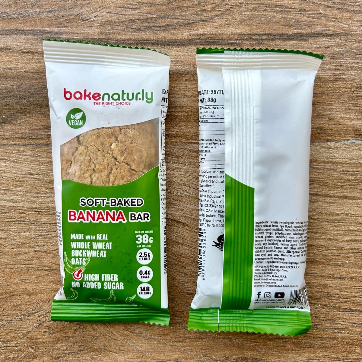 Soft-Baked Banana Bar from Bake Naturly - Vegan Product Reviews ...