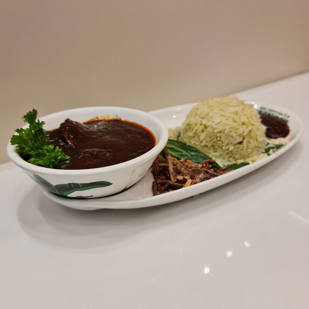 Vegetarian Sambal Fish Nasi Lemak at Oriental Kopi 华阳 @ Aeon Tebrau ...