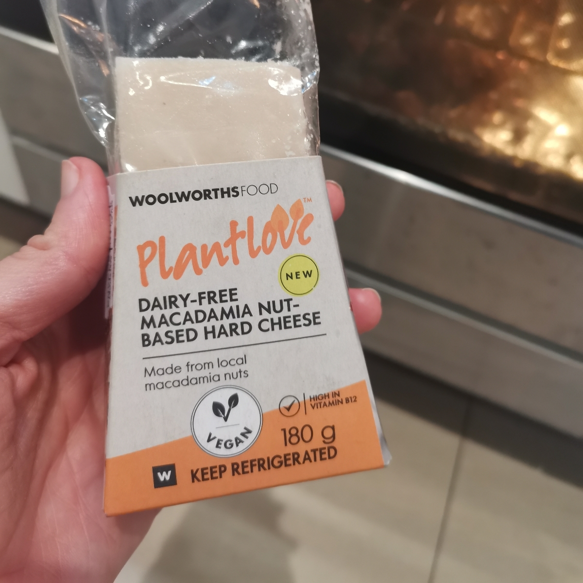 macadamia nut-based hard cheese from Woolworths Food - Vegan Product ...