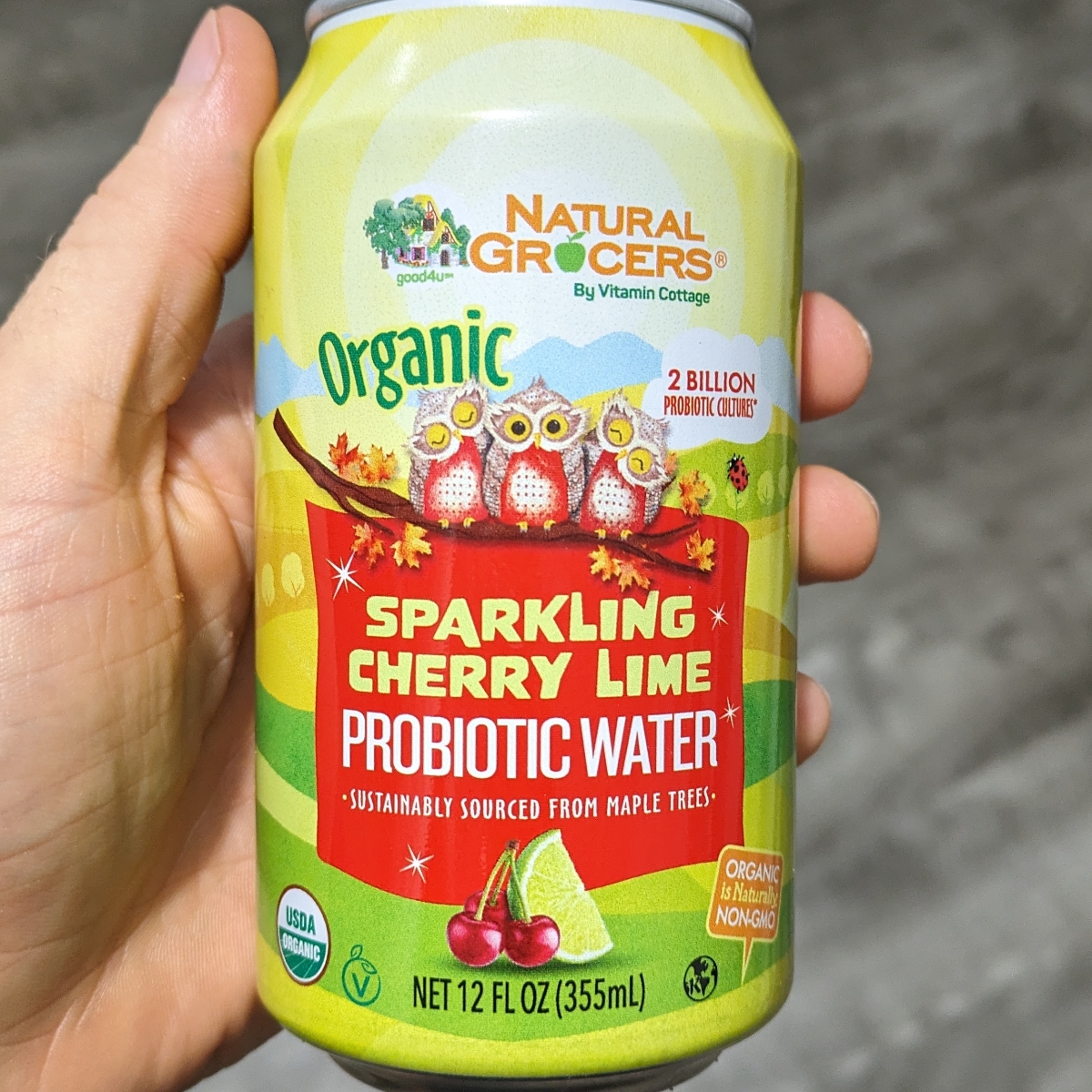 cherry lime sparkling probiotic water from Natural Grocers - Vegan Product Reviews & Ratings ...