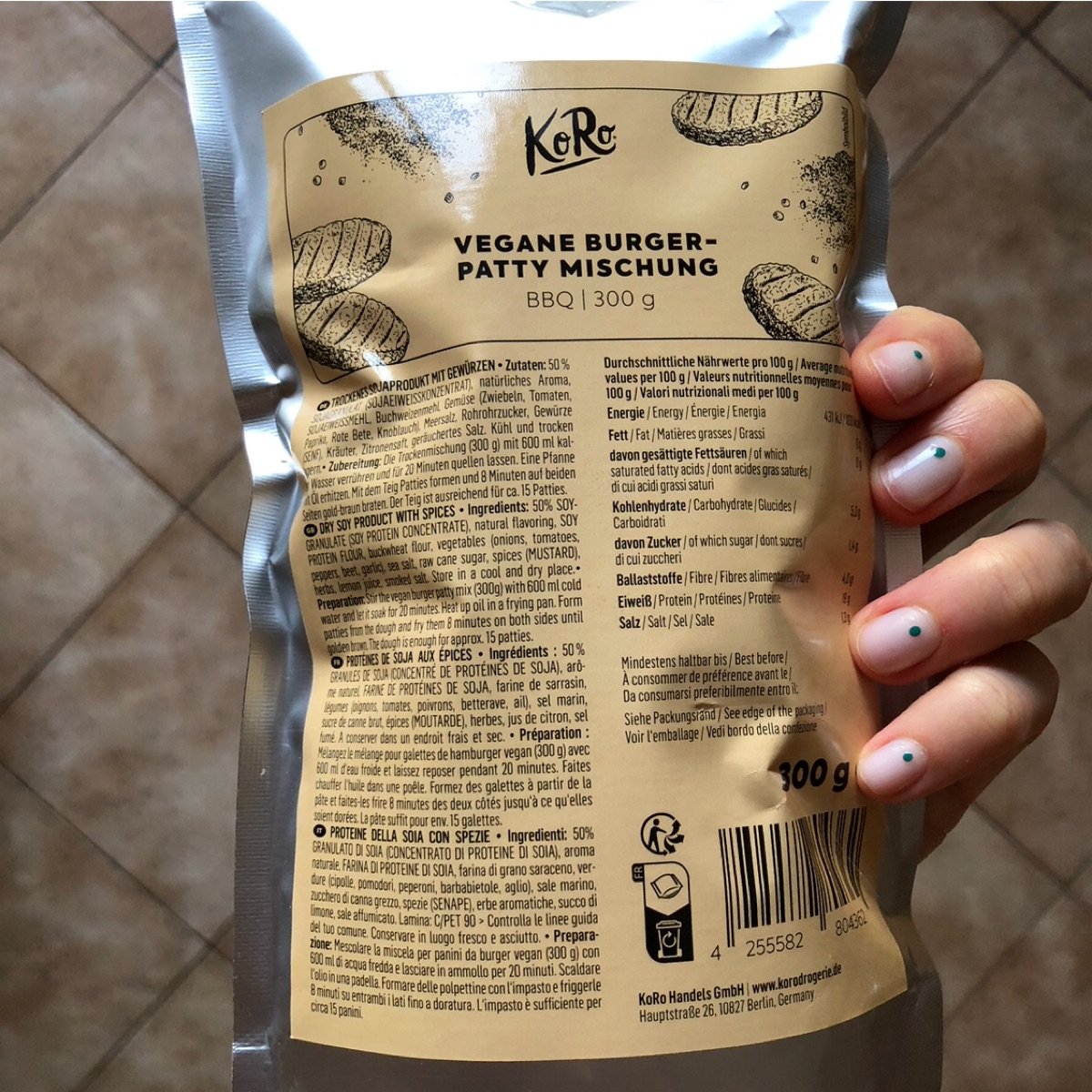 mix burger bbq from Koro - Vegan Product Reviews & Ratings | abillion