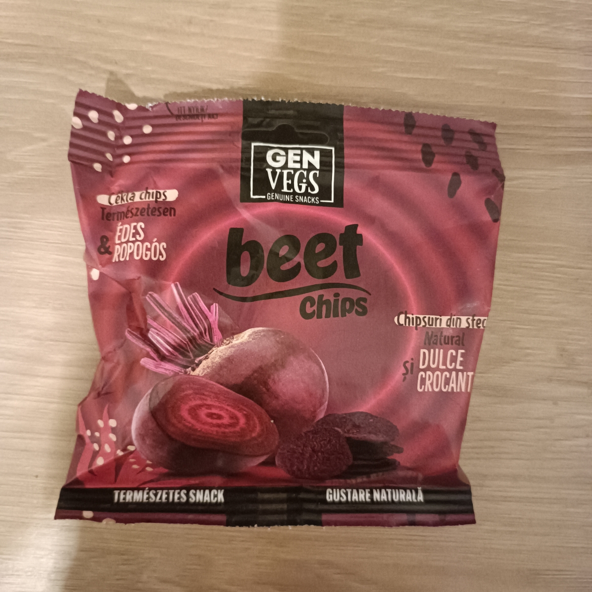 Beet chips from Genvegs - Vegan Product Reviews & Ratings | abillion
