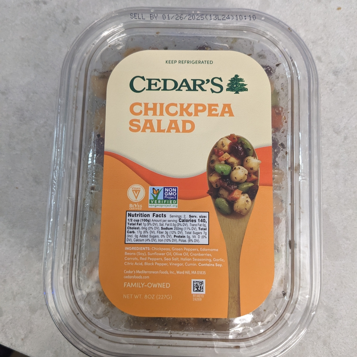 Chickpea Salad from Cedar's Foods - Vegan Product Reviews & Ratings ...