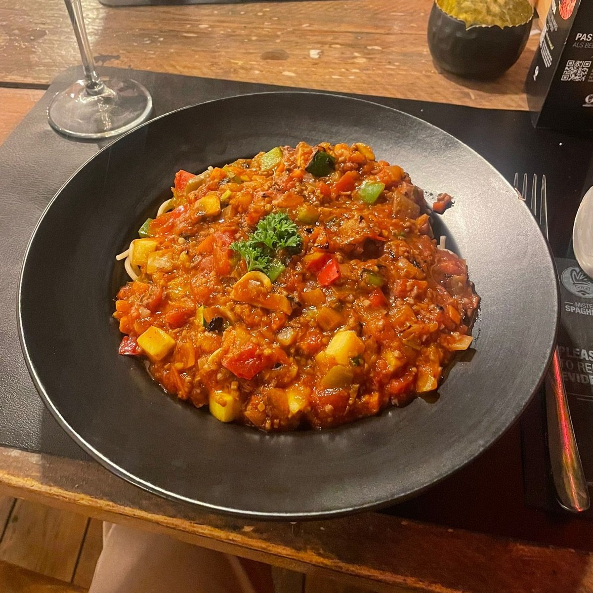 Wishfull Shrinking at Mister Spaghetti Aalst, Aalst - Vegan Dish ...