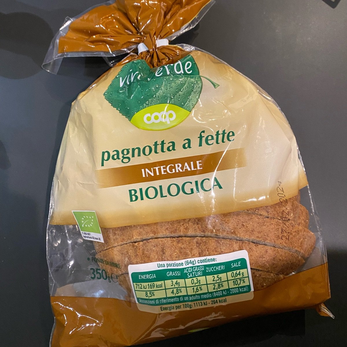 Pagnotta A Fette Integrale Biologica from Vivi Verde Coop - Vegan ...