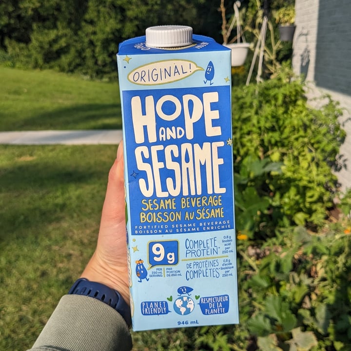Hope and Sesame Original Organic Sesame Milk Review | abillion