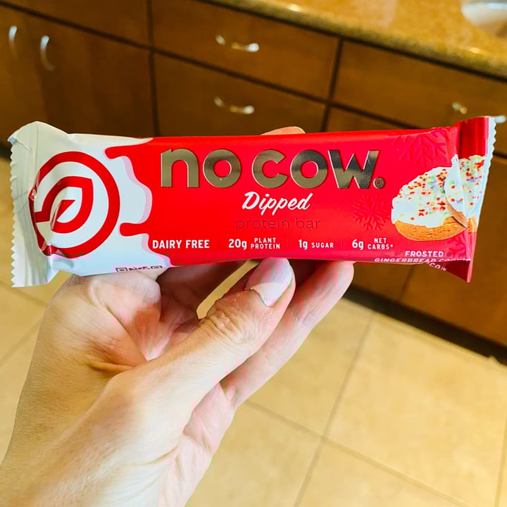 No Cow Dipped Frosted Gingerbread Protein Bar Review | abillion