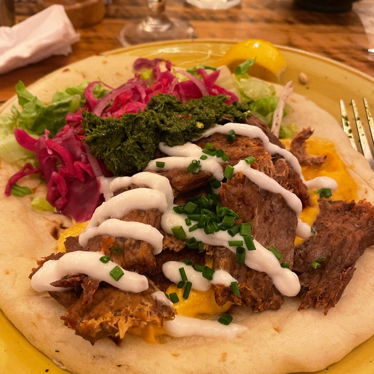 Open Plant Based 'Lamb' Kebab at Megan's at the Sorting Office ...
