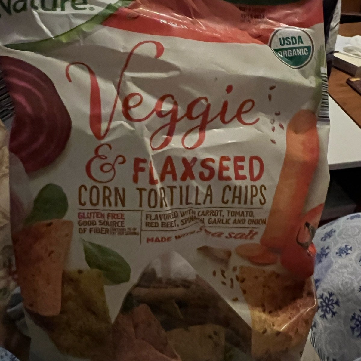 Veggie and flaxseed corn tortilla chips from Simply Nature - Vegan ...