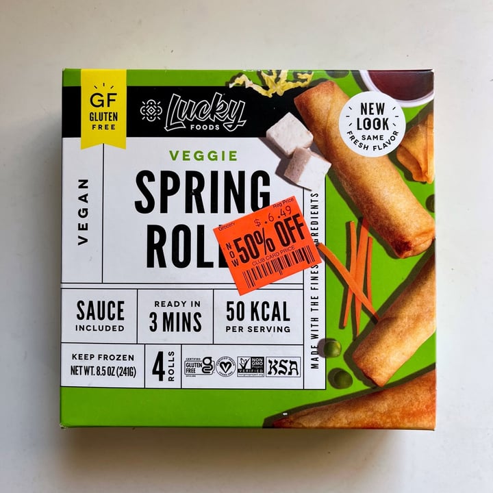 Lucky Foods GF Veggie Spring Rolls Review | abillion