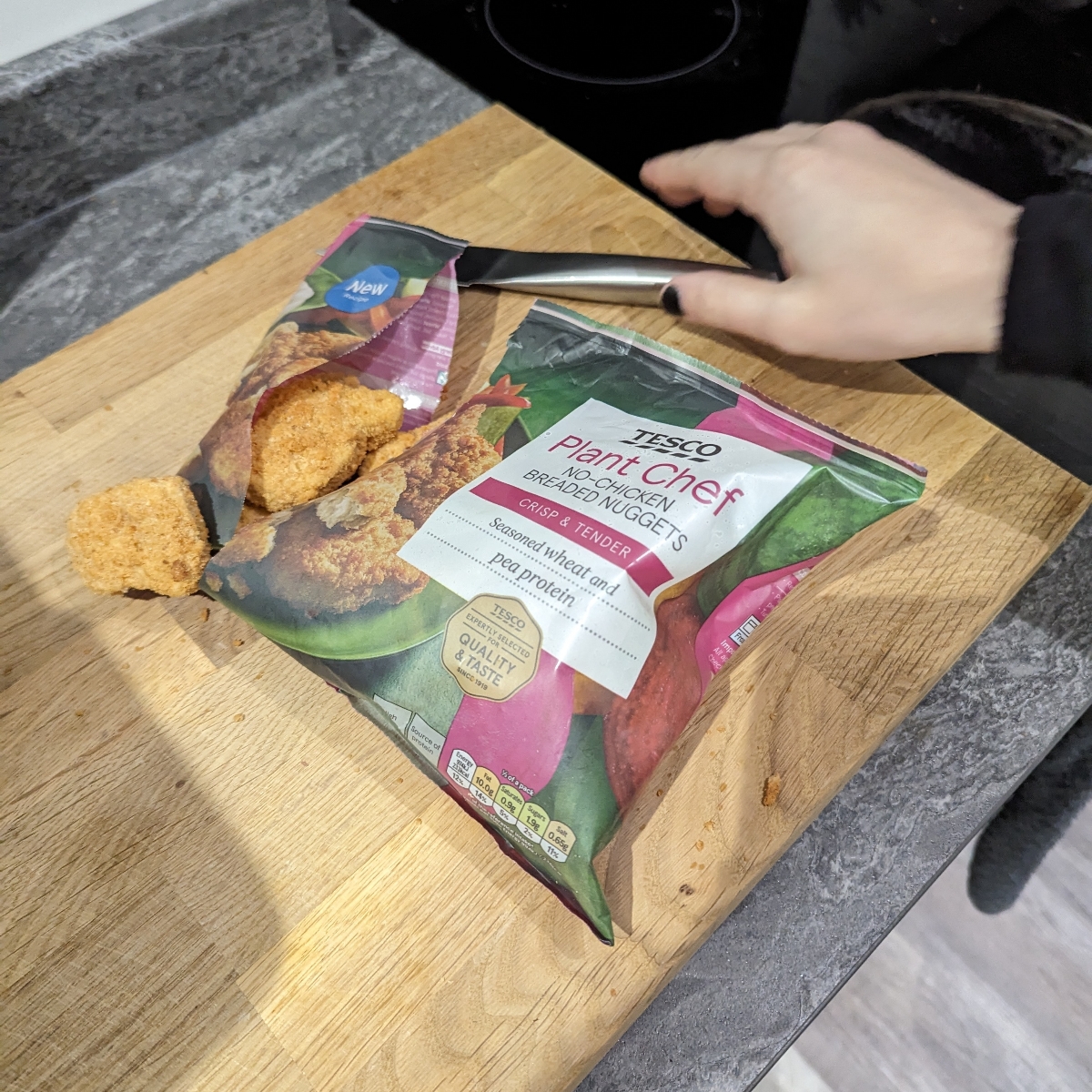 No-Chicken Breaded Nuggets from Tesco Plant Chef - Vegan Product ...
