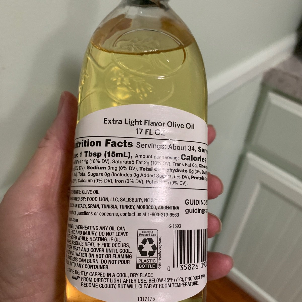 Olive Oil Extra Light Flavor from Food Lion - Vegan Product Reviews ...